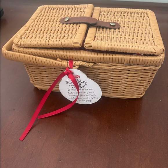 Schylling | Toys | Ladybug Porcelain Tea Set Basket | Poshmark